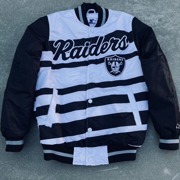 STARTER | Jackets & Coats | Las Vegas Raiders Starter Mens Varsity ...